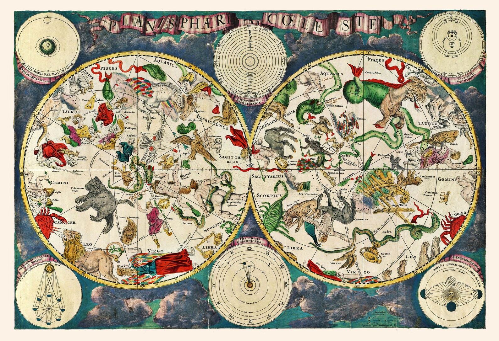 ANTIQUE ZODIAC ART Print Vintage Astrology Print - Etsy