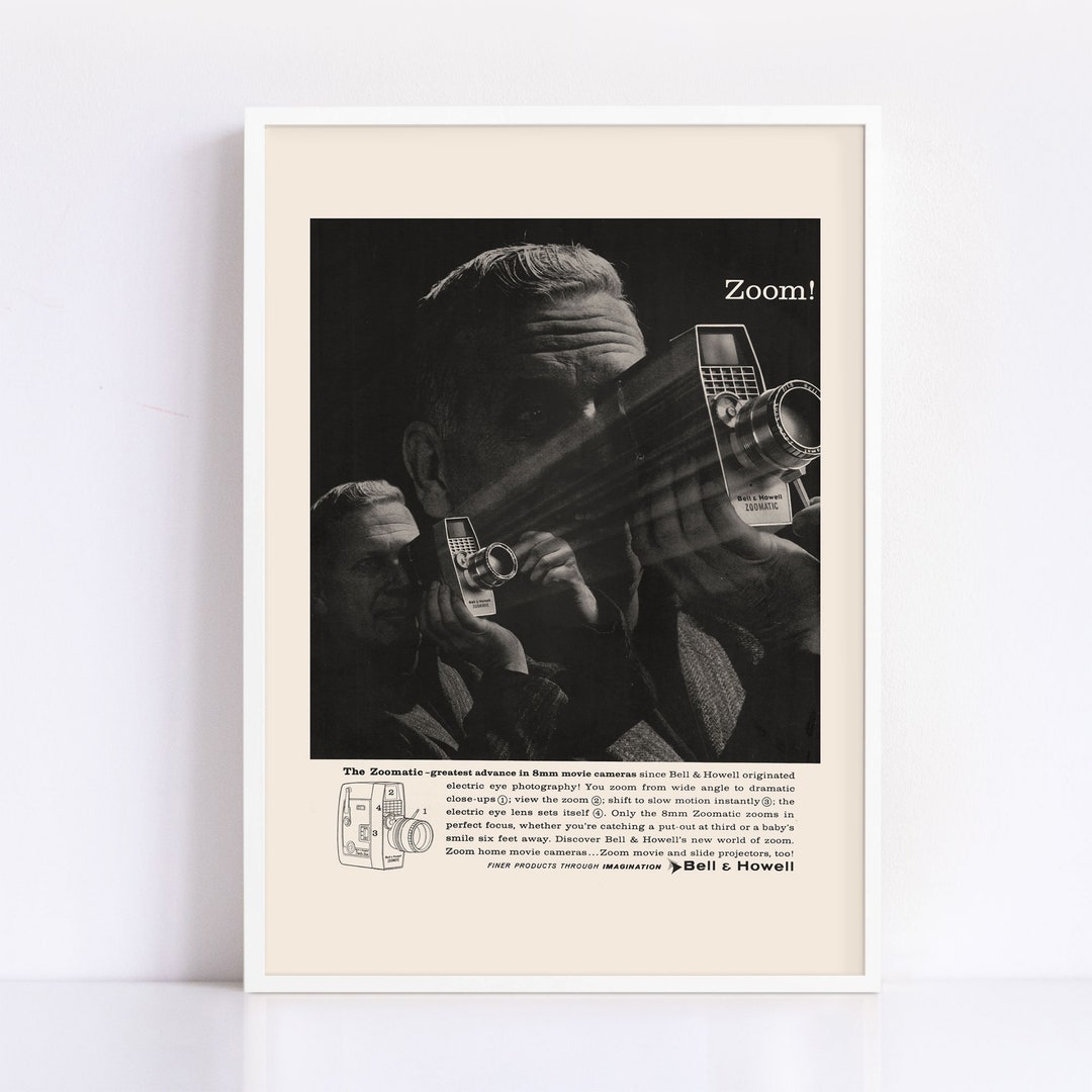 VINTAGE MOVIE CAMERA Print Classic 8mm Movie Camera Ad - Etsy