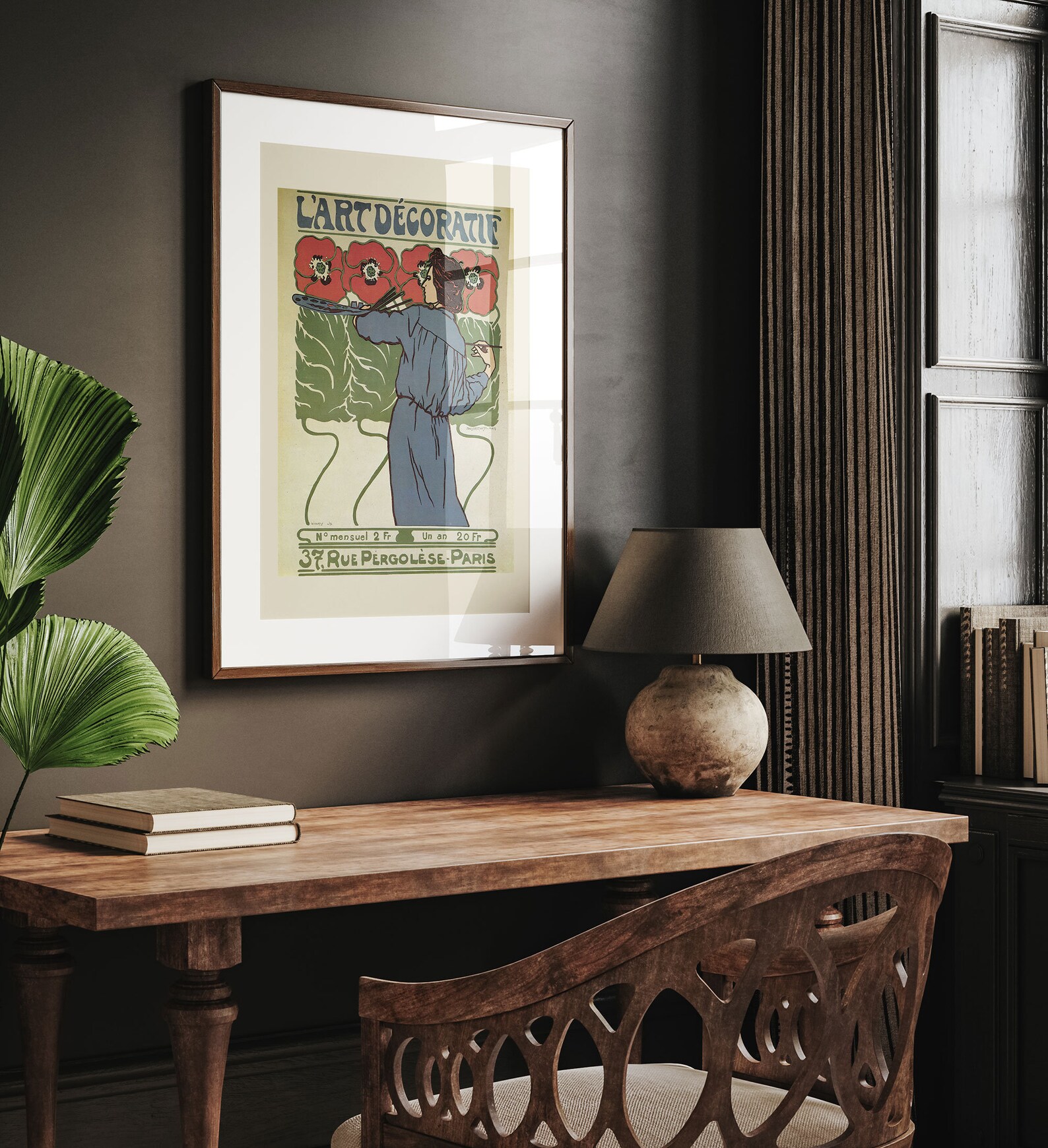 Antique Jugendstil Art Nouveau Poster Fine Art Print Belle - Etsy