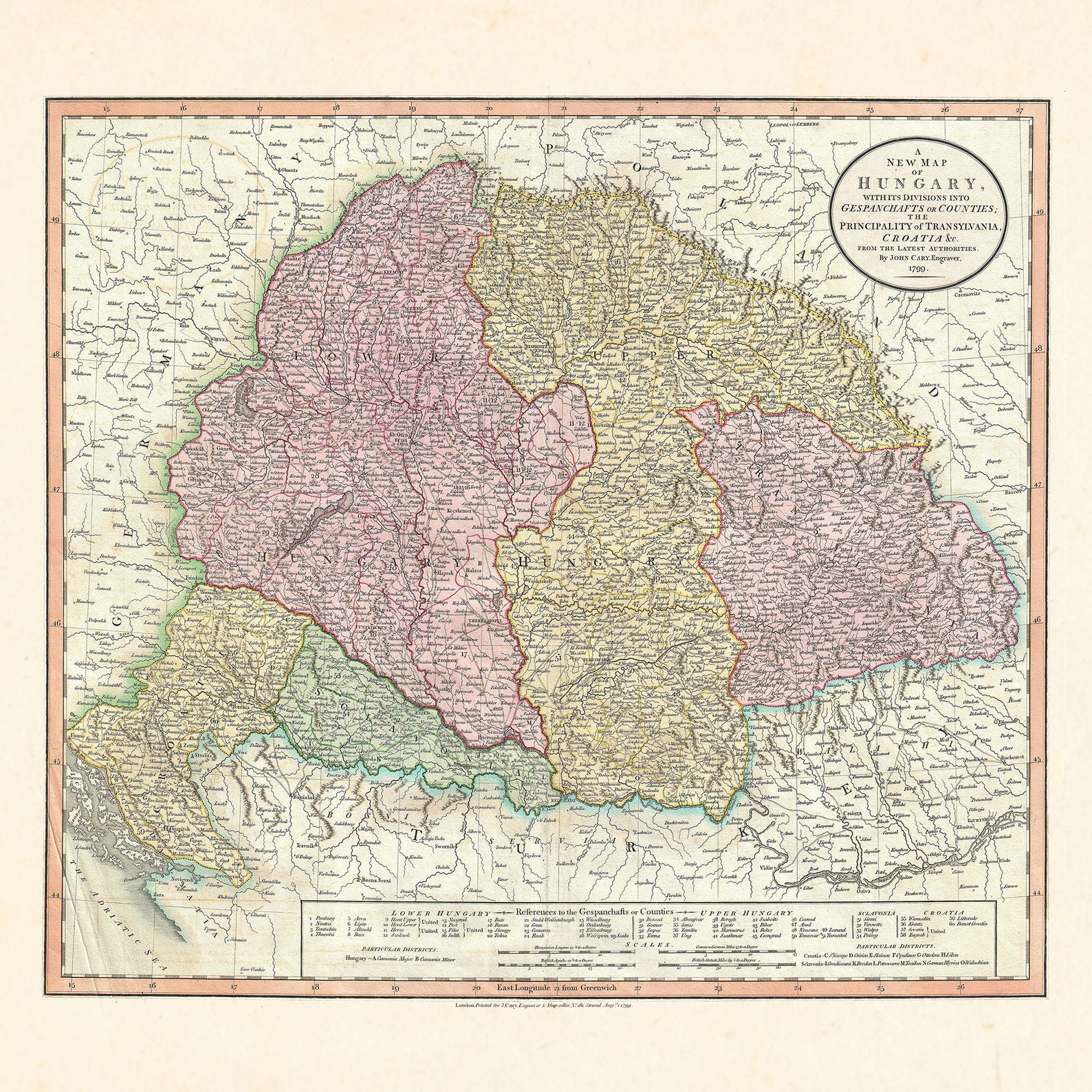 VINTAGE HUNGARY MAP Print Antique Wall Art Vintage Map of - Etsy