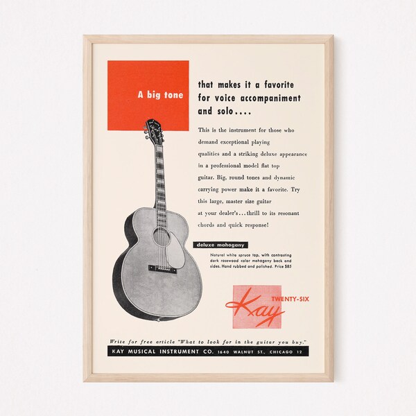 Guitar Poster - Etsy