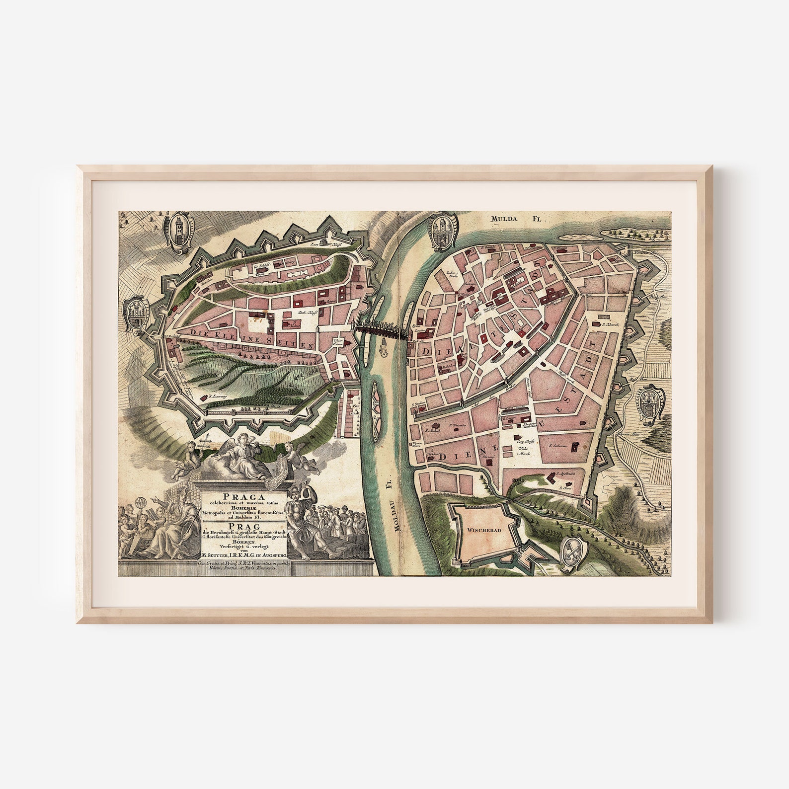 ANTIQUE PRAGUE MAP Map of Prague Historical Map Antique - Etsy