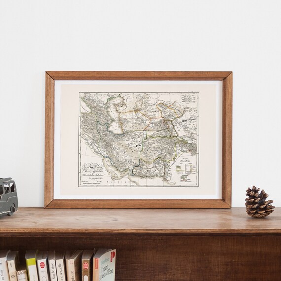 ANCIENT PERSIA MAP Map of Iran and Turan Historical Persia | Etsy