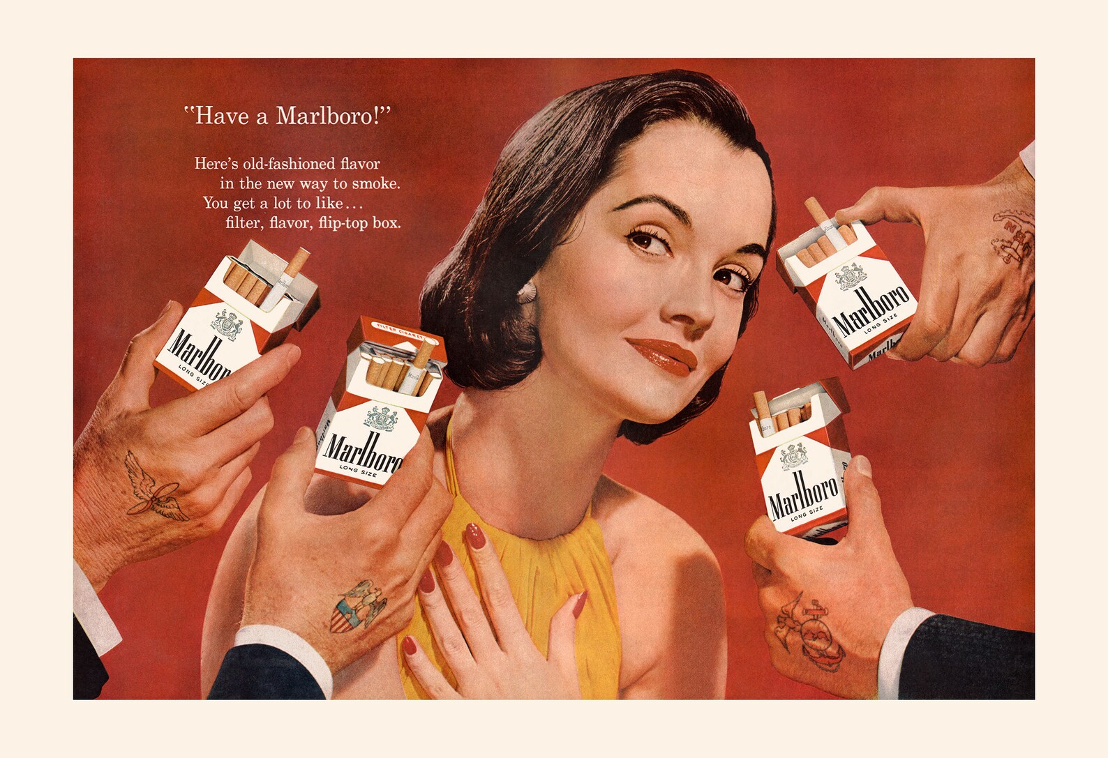 RETRO SMOKING POSTER Fun Vintage Cigarettes Ad Kitsch Wall - Etsy