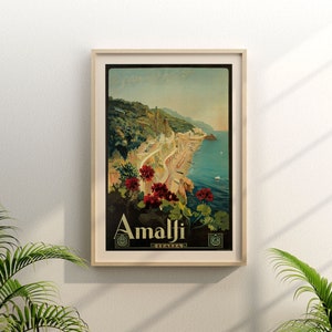 Vintage Travel Poster ITALY Travel Print Travel Art Travel Ad Art Deco ...