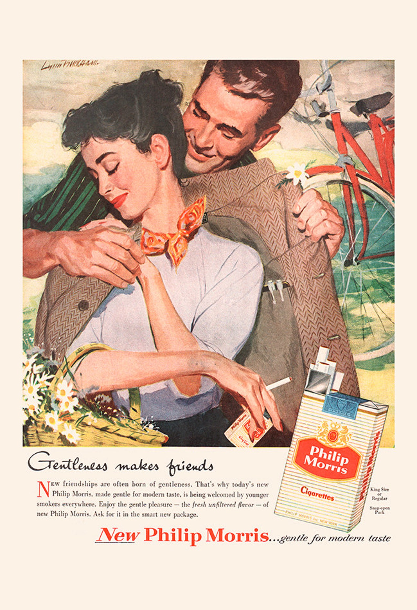 VINTAGE CIGARETTE AD Retro Advertisement Mid-century Ad - Etsy