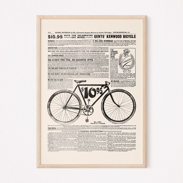 Vintage Bicycle Ad - Etsy