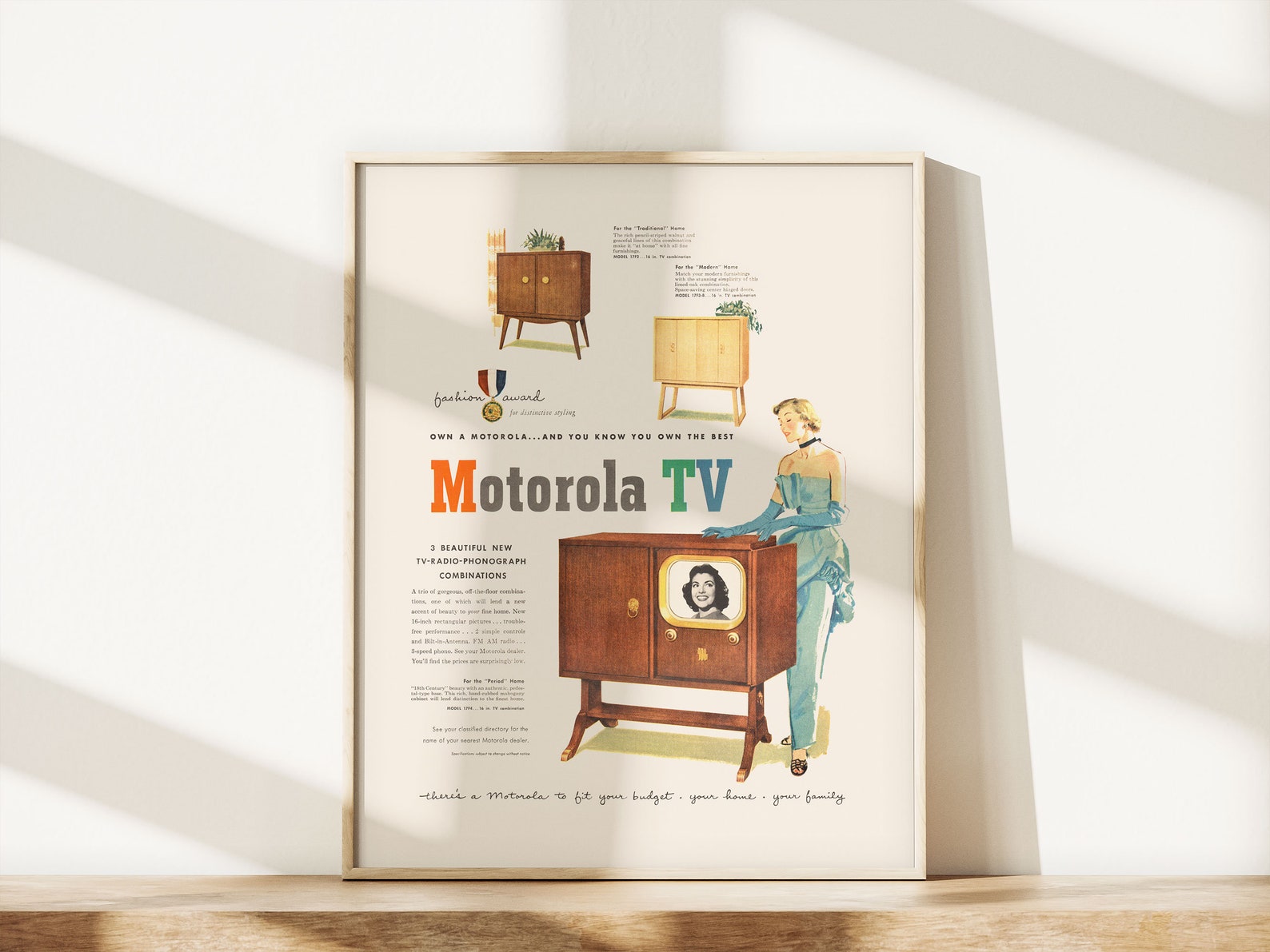 RETRO TV AD Retro Television Ad Vintage Mad Men Style - Etsy