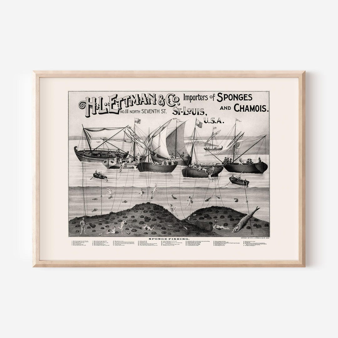 ANTIQUE NAUTICAL POSTER, Classic American Poster, Antique Wall Art ...