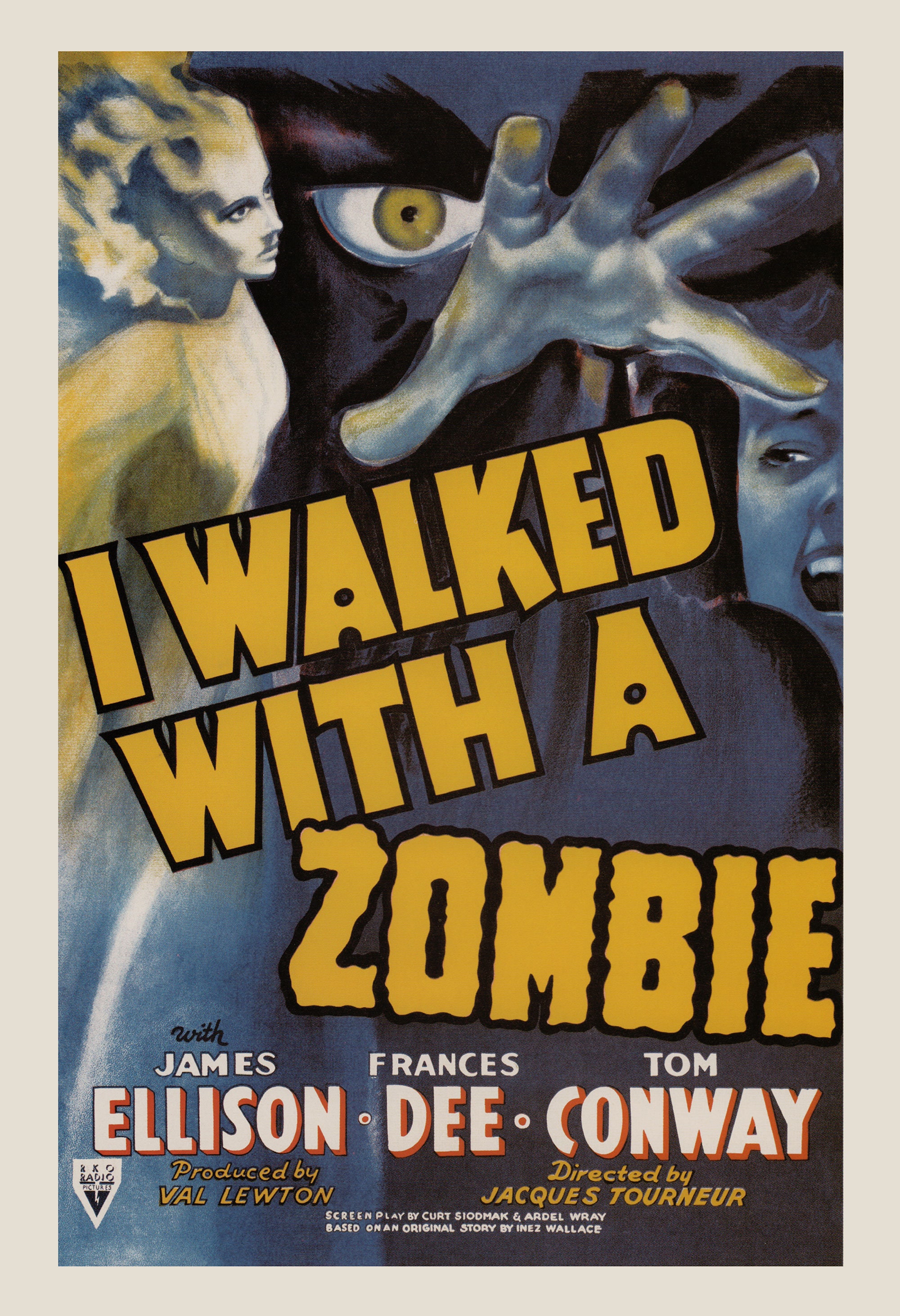 ZOMBIE MOVIE POSTER I Walked With a Zombie vintage Movie - Etsy Canada