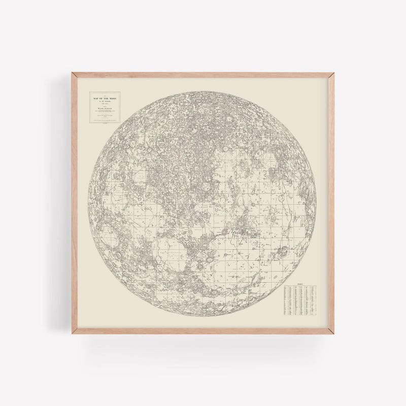 Moon Map - Etsy