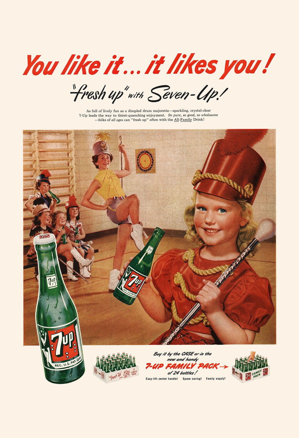 LEMON SODA AD Vintage Ad Print Baton Twirling Poster Soft - Etsy