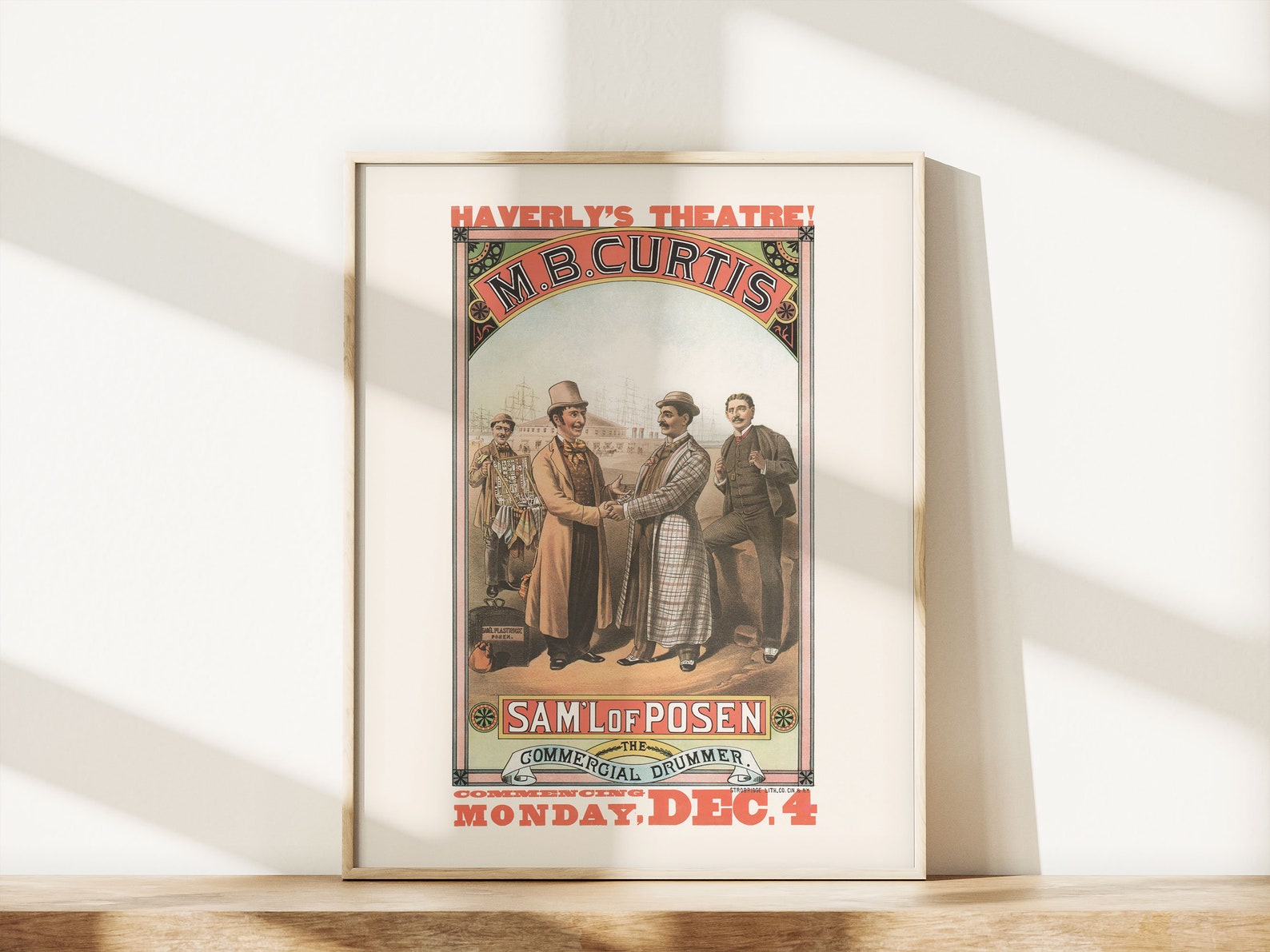 ANTIQUE POSTER Classic American Show Poster Antique Wall - Etsy