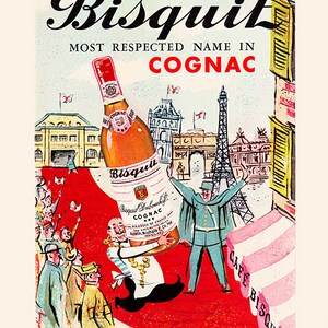 VINTAGE COGNAC AD Retro Bar Art Print Vintage Bar Poster - Etsy