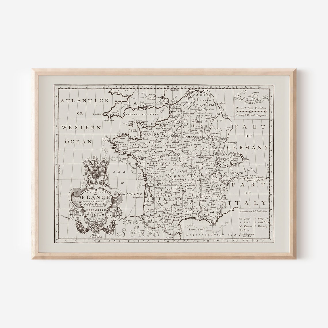 ANTIQUE MAP of FRANCE Carte De France French Antique Wall - Etsy Canada