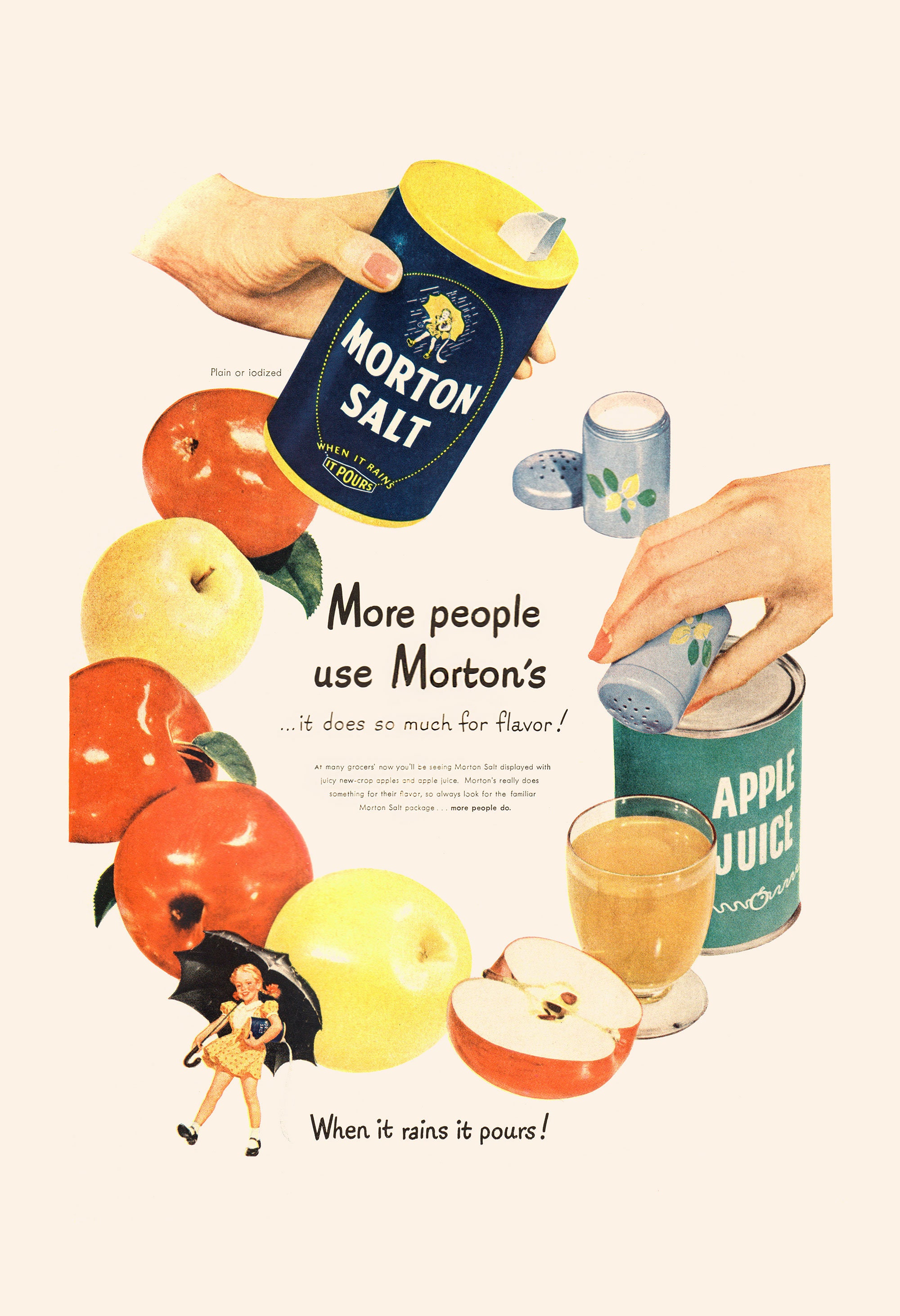 RETRO KITCHEN POSTER Ad Retro Salt Ad Mortons Salt Ad - Etsy