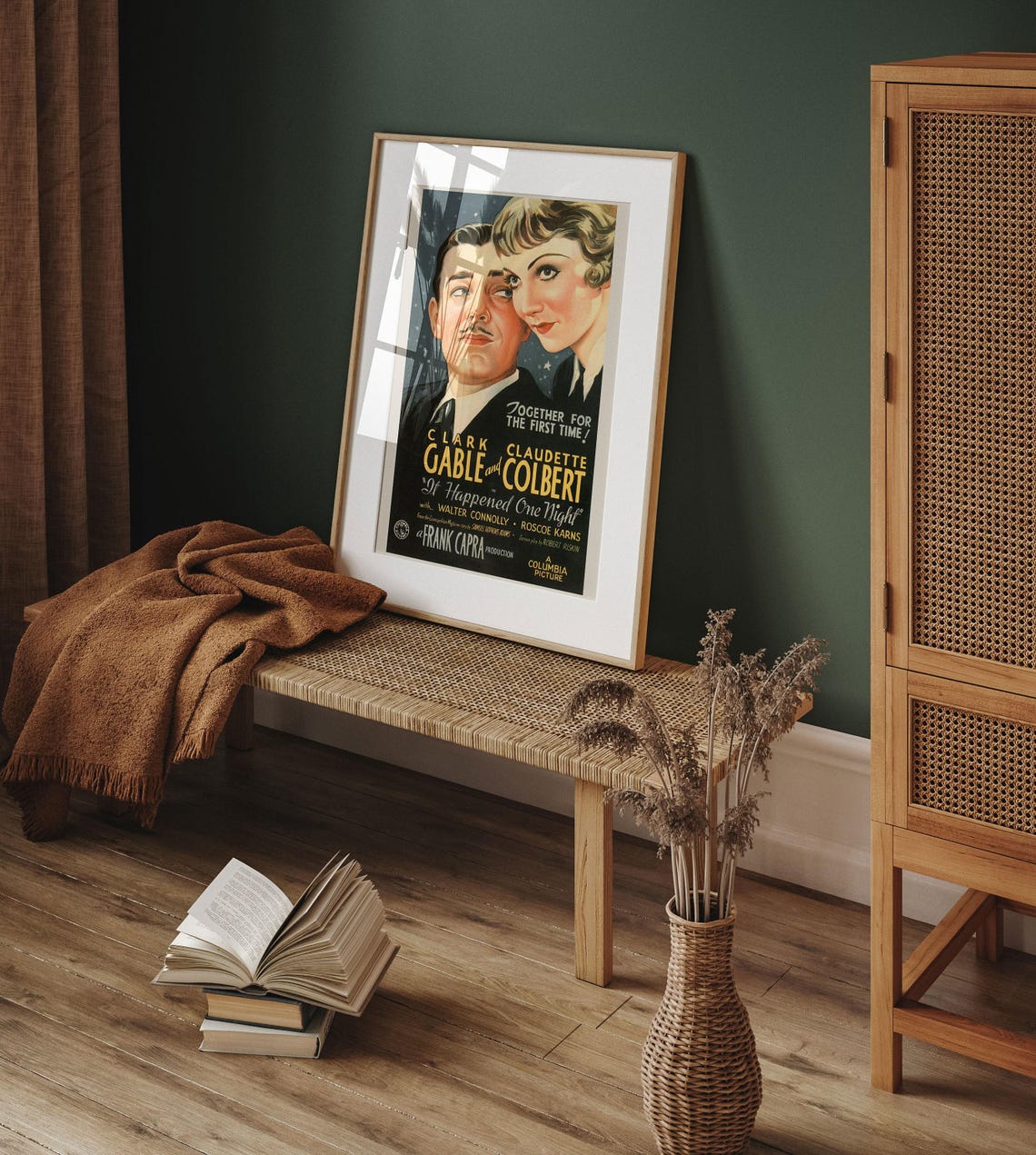 CLASSIC FILM POSTER, Clark Gable Movie Poster, Claudette Colbert Movie ...