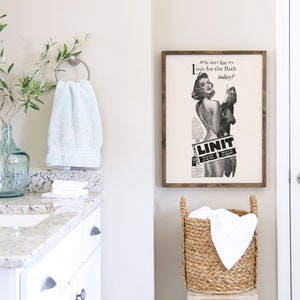 RETRO FASHION AD, Retro Risque Ad, Mid-century Poster Kitsch Retro Wall ...