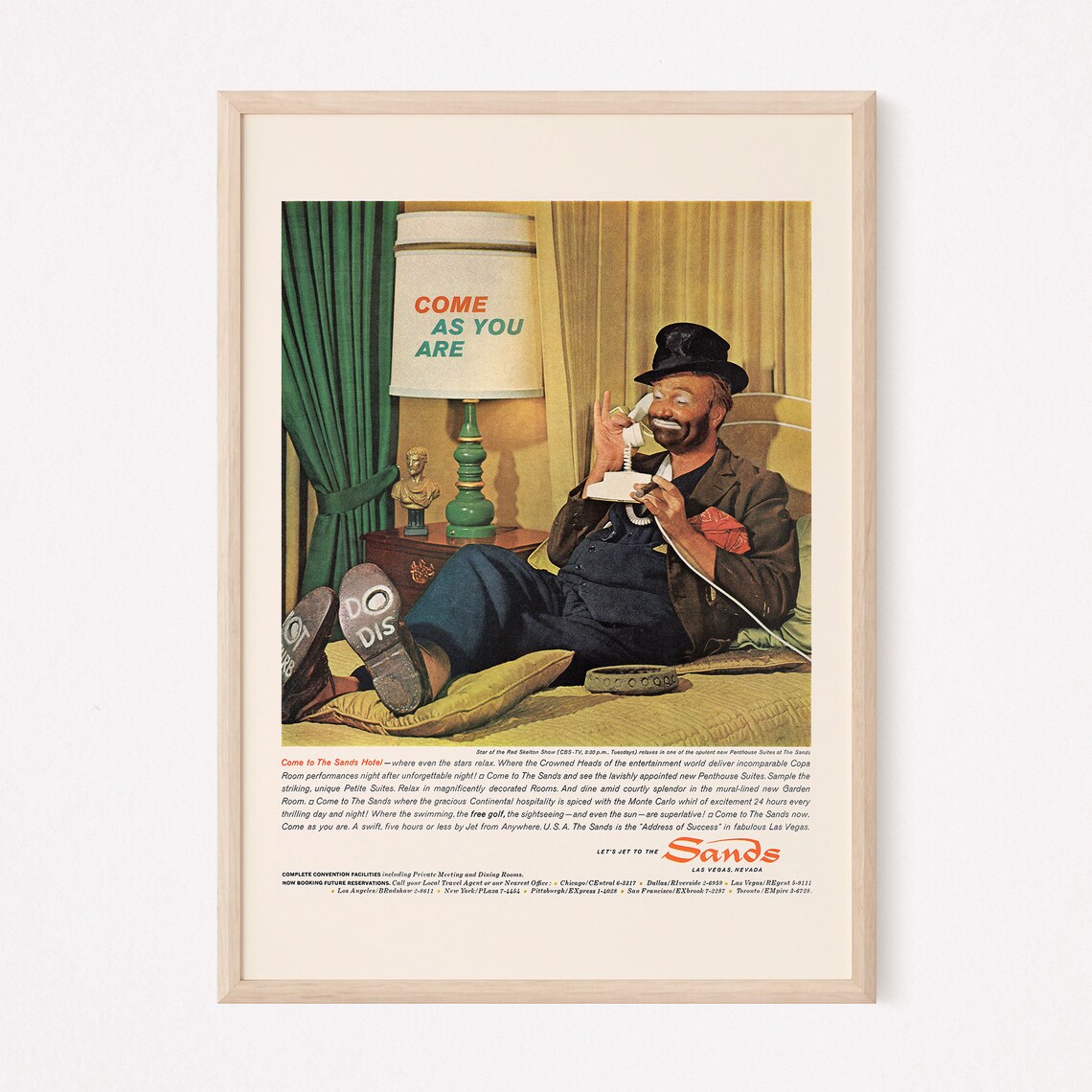 RETRO KITSCH AD Retro Mid-century Ad Red Skelton Poster - Etsy Canada