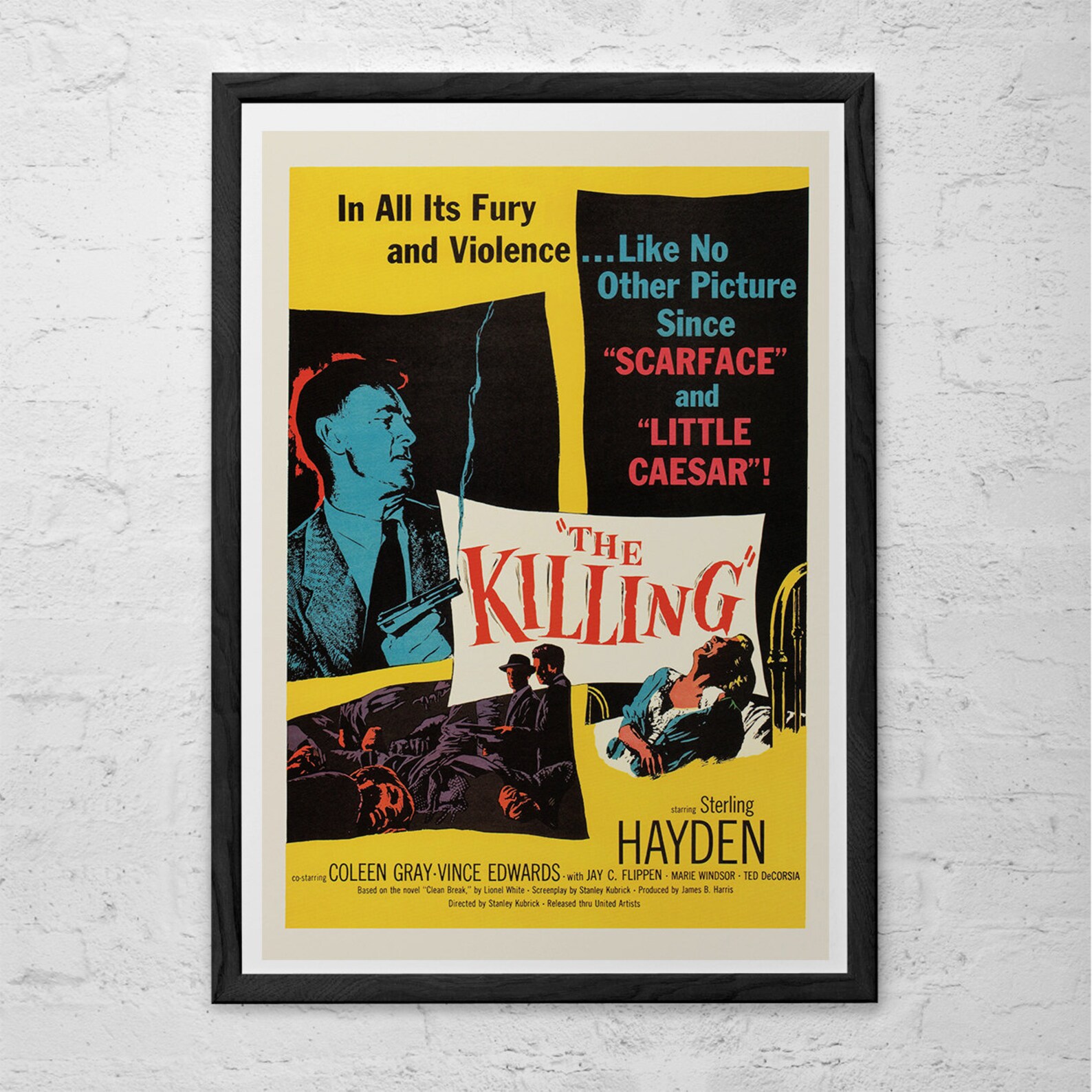 KUBRICK MOVIE POSTER The Killing Movie Poster Retro | Etsy