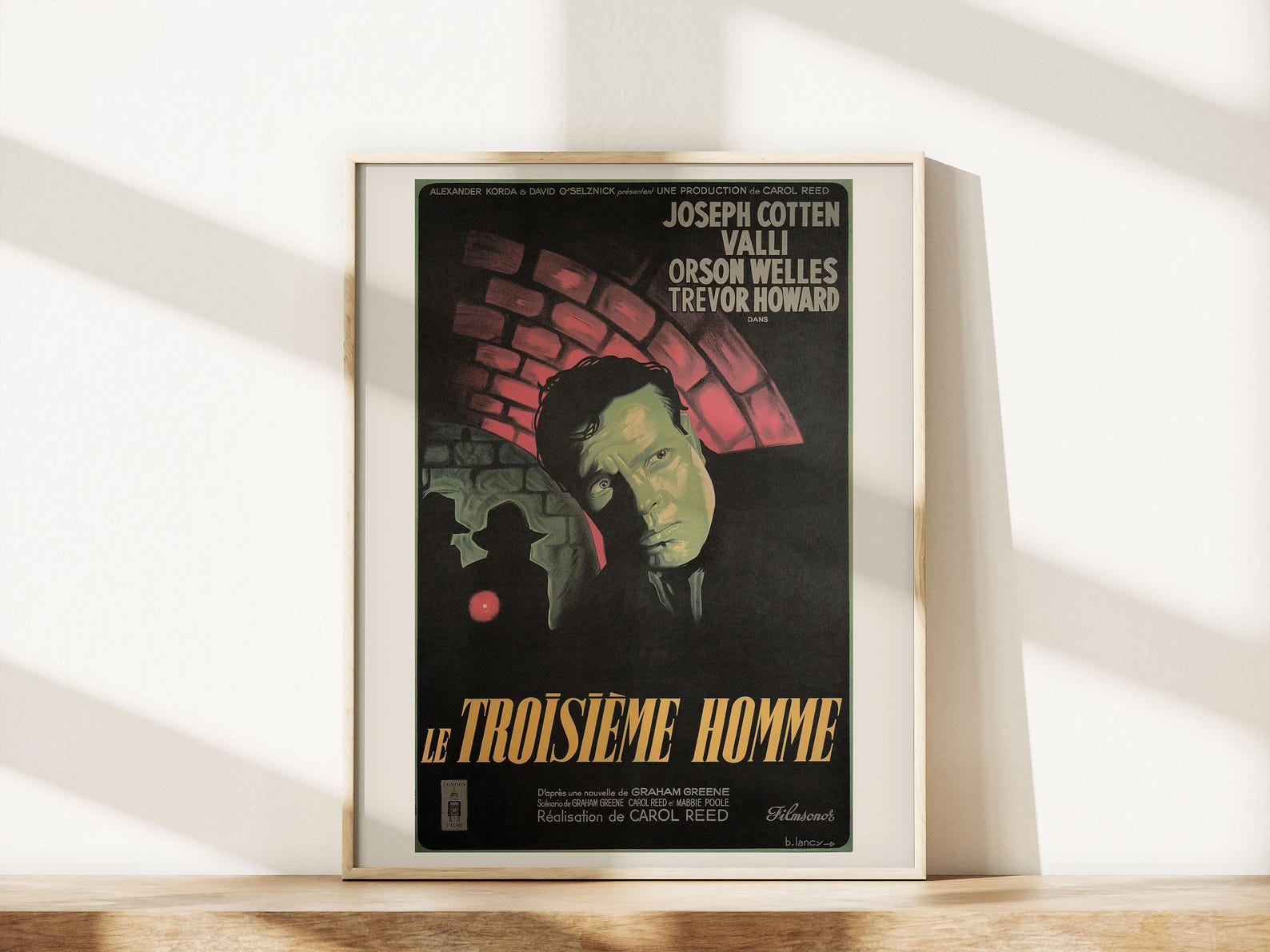 CLASSIC MOVIE POSTER, the Third Man Movie Poster, Orson Wells Movie ...