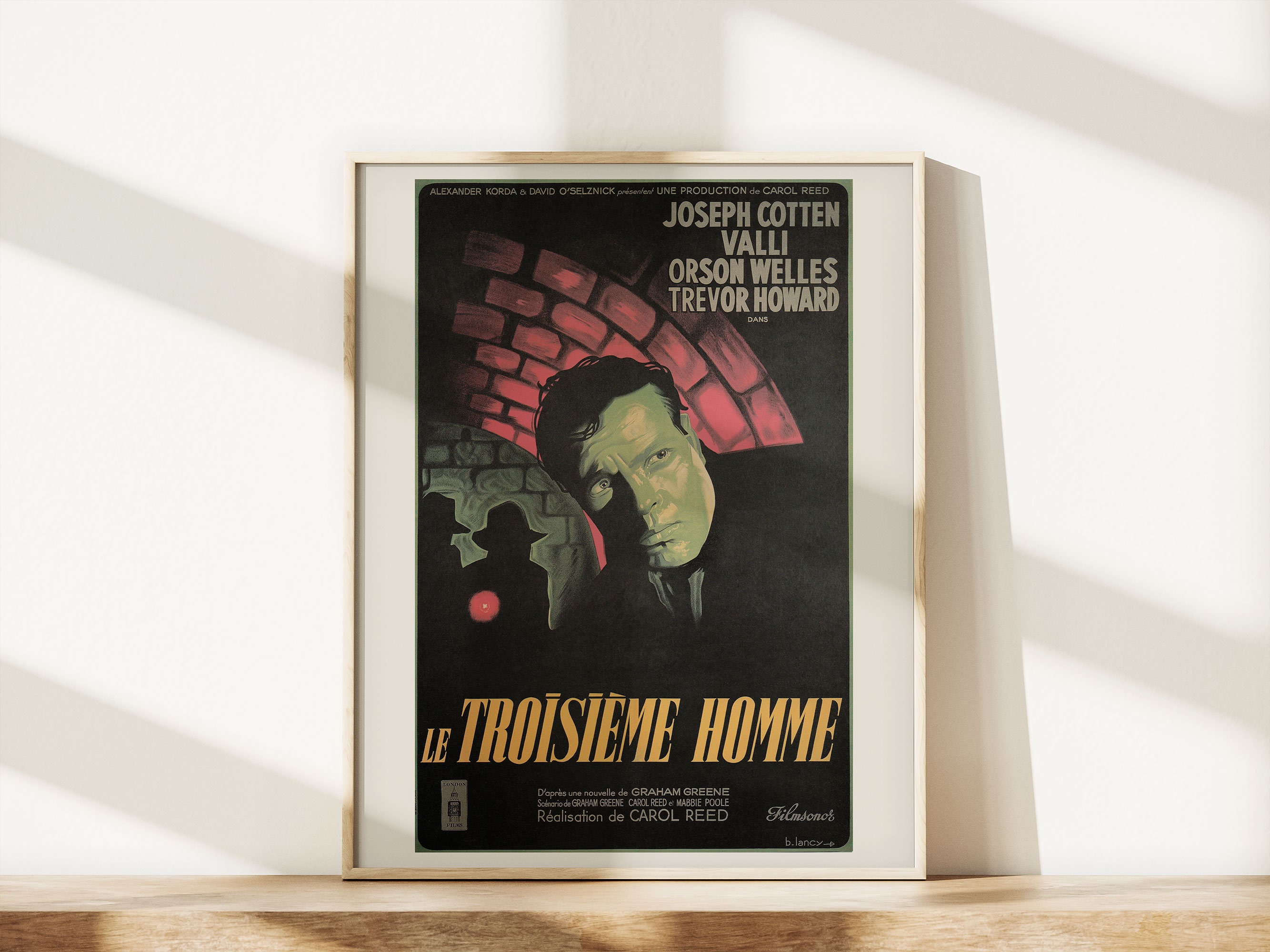 CLASSIC MOVIE POSTER the Third Man Movie Poster Orson - Etsy Canada