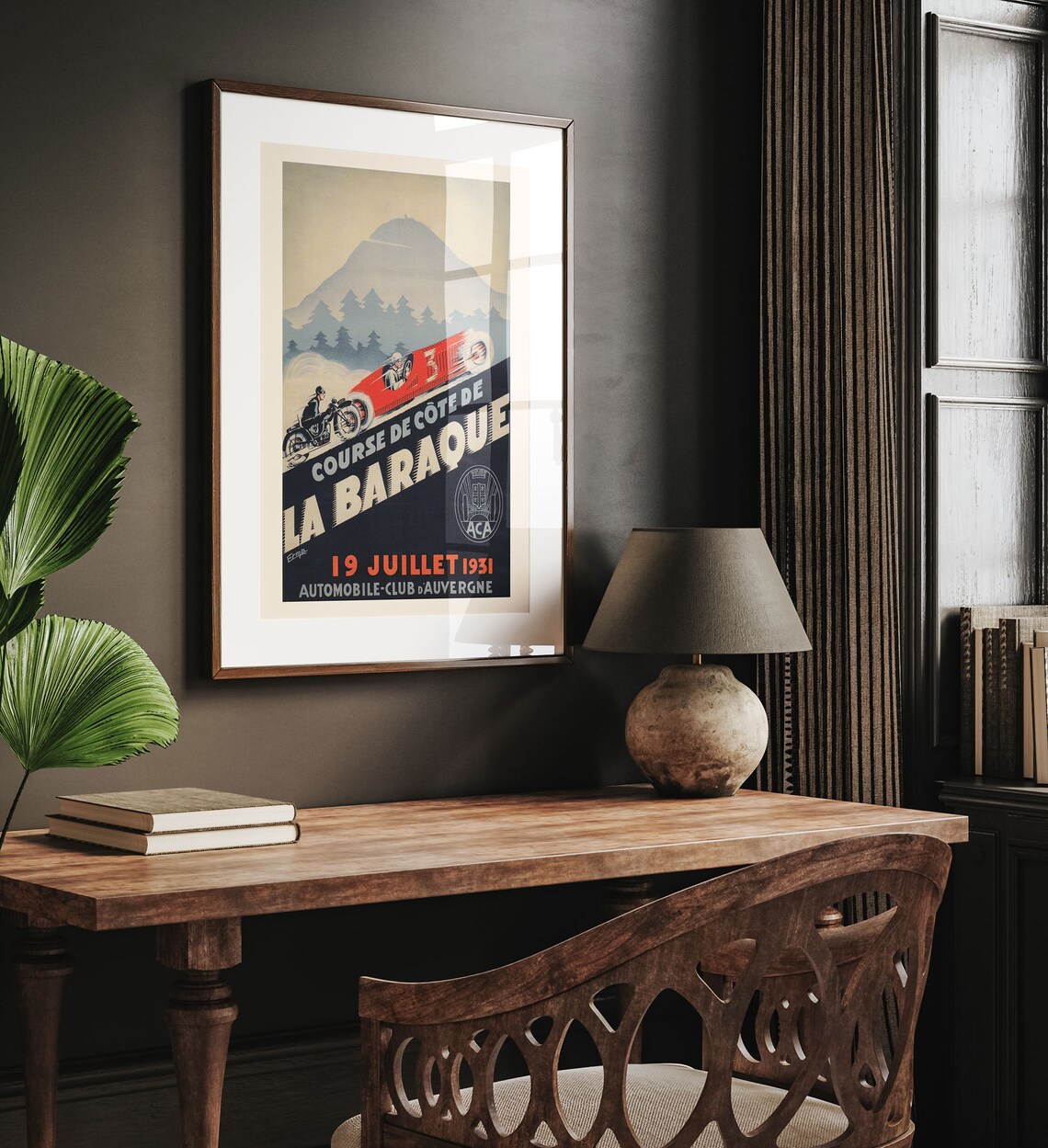 FRENCH CAR RACING Vintage Print Art Deco Poster Giclee - Etsy Canada