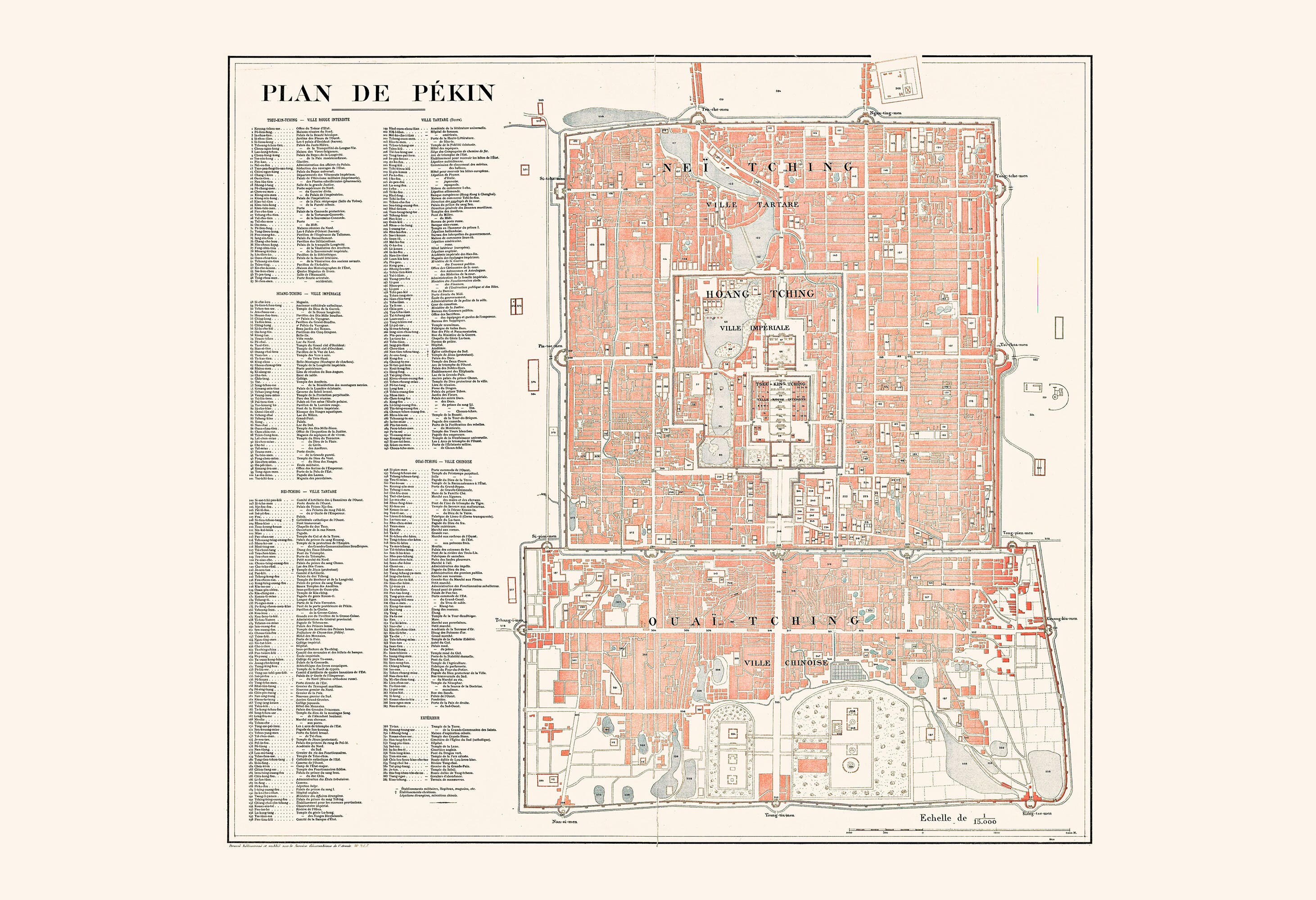 MAP of BEIJING Antique Beijing Map Historical China Map - Etsy Canada