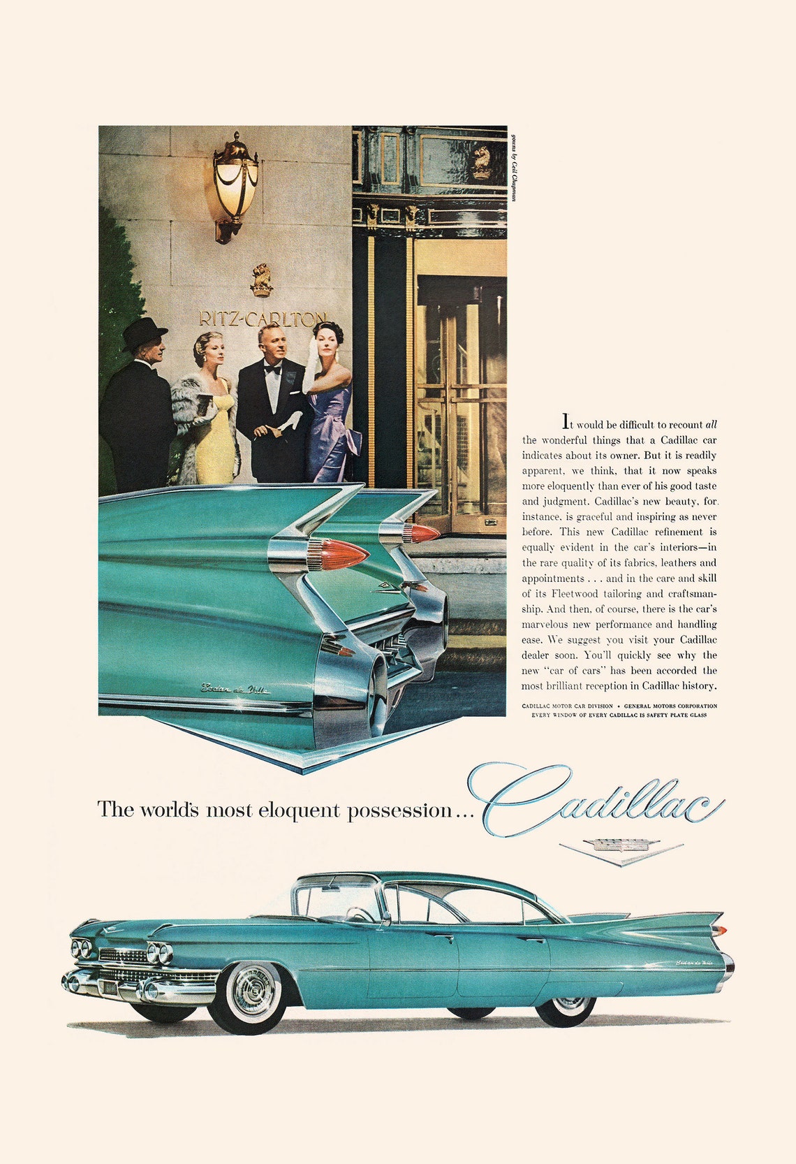 VINTAGE CAR AD Elegant Luxury Car Poster Retro Car Poster - Etsy