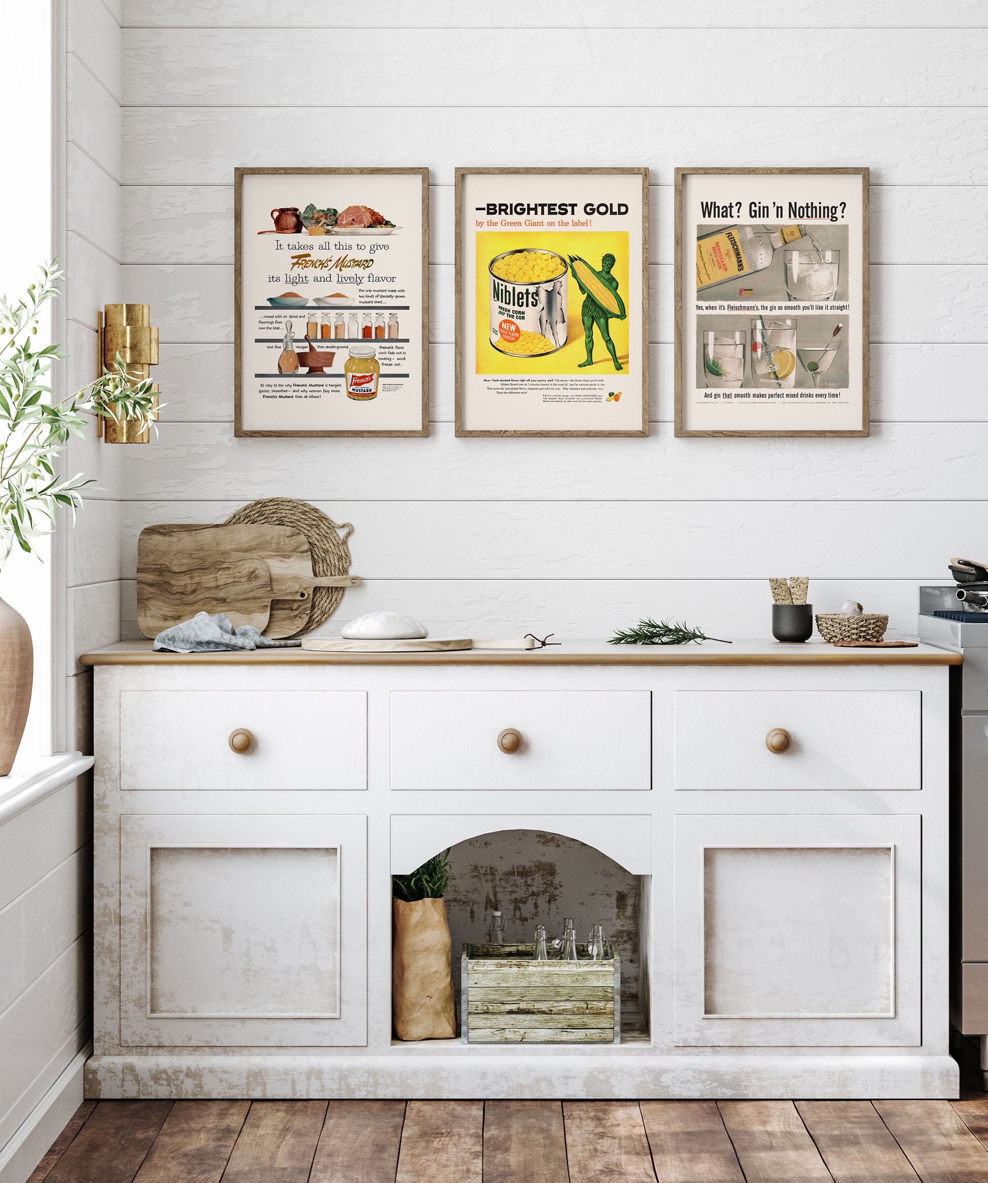 VINTAGE KITCHEN AD Retro Mid-century Ad Canned Corn Ad - Etsy