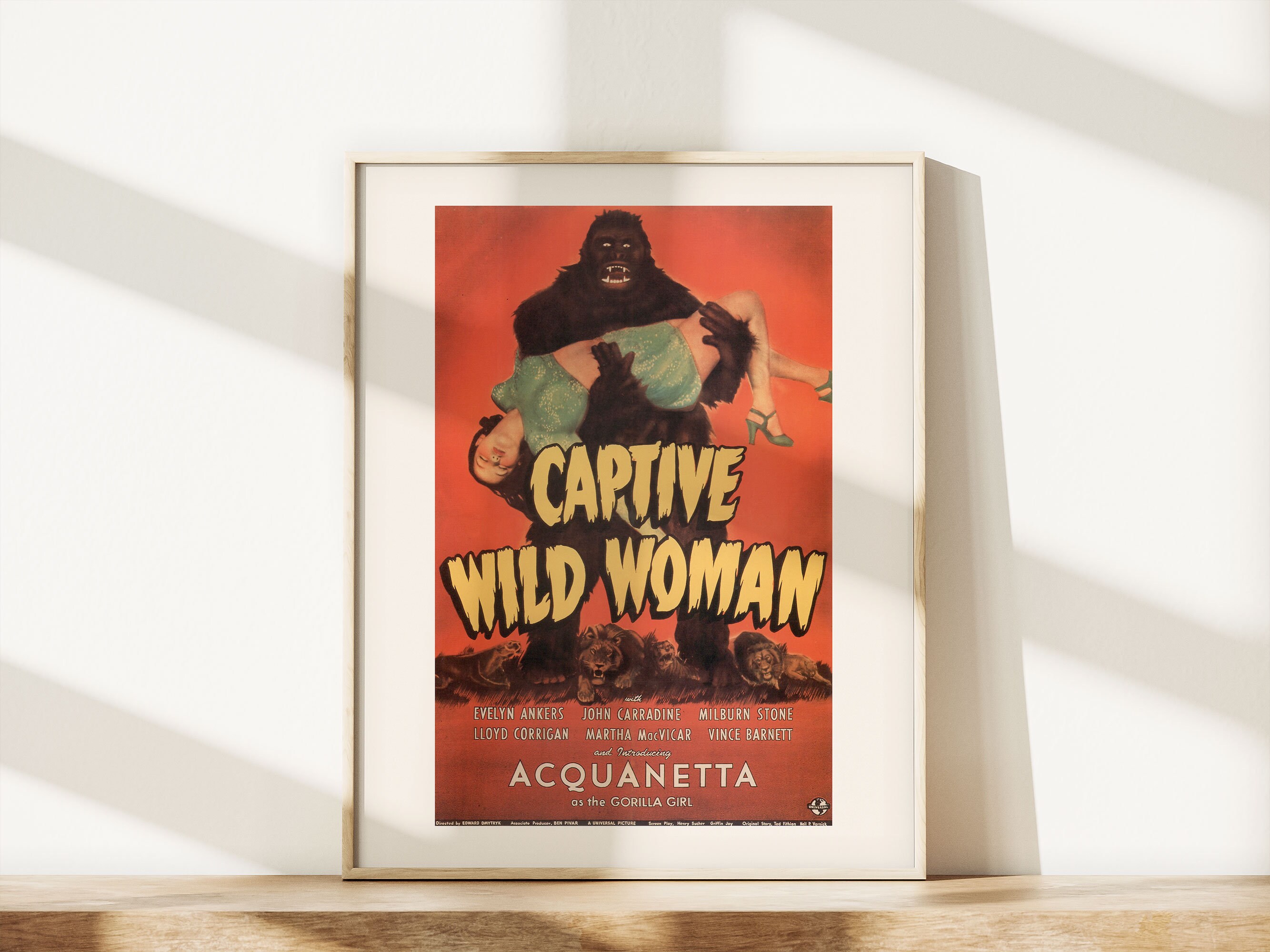 RETRO KITSCH POSTER, Retro B-Movie Poster, Exploitation Film Movie ...