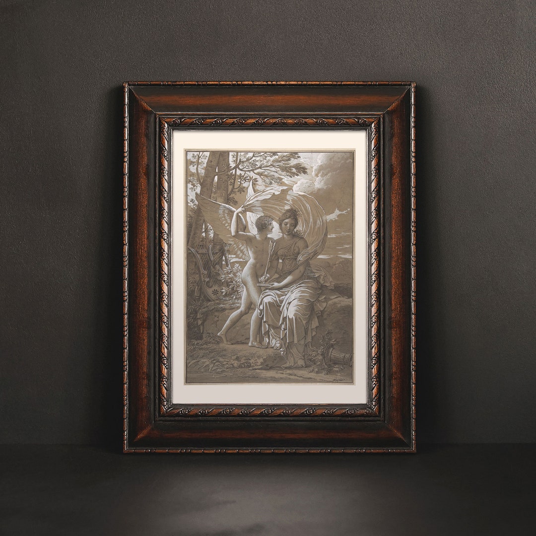 MYTHOLOGICAL ROMANCE SCENE, Traditional Artwork, Romantic Painting for ...