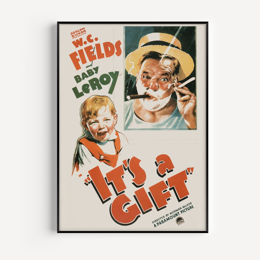 CLASSIC FILM POSTER W.C. Fields Movie Poster It's a Gift - Etsy