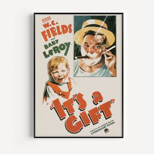 CLASSIC FILM POSTER W.C. Fields Movie Poster It's a Gift - Etsy