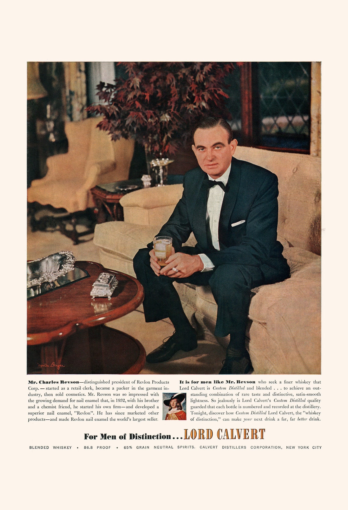 CLASSY WHISKEY AD Vintage Ad Print Men of Distinctin | Etsy