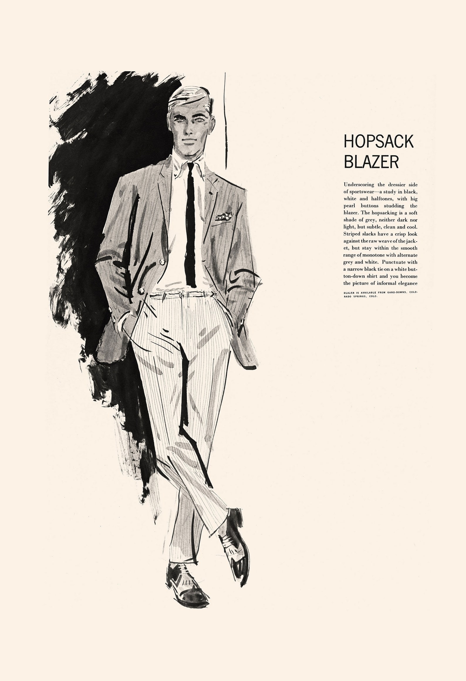 MAD MEN STYLE Ad, Vintage Mens Fashion Ad, Retro Hipster Ad Sleek Suave ...
