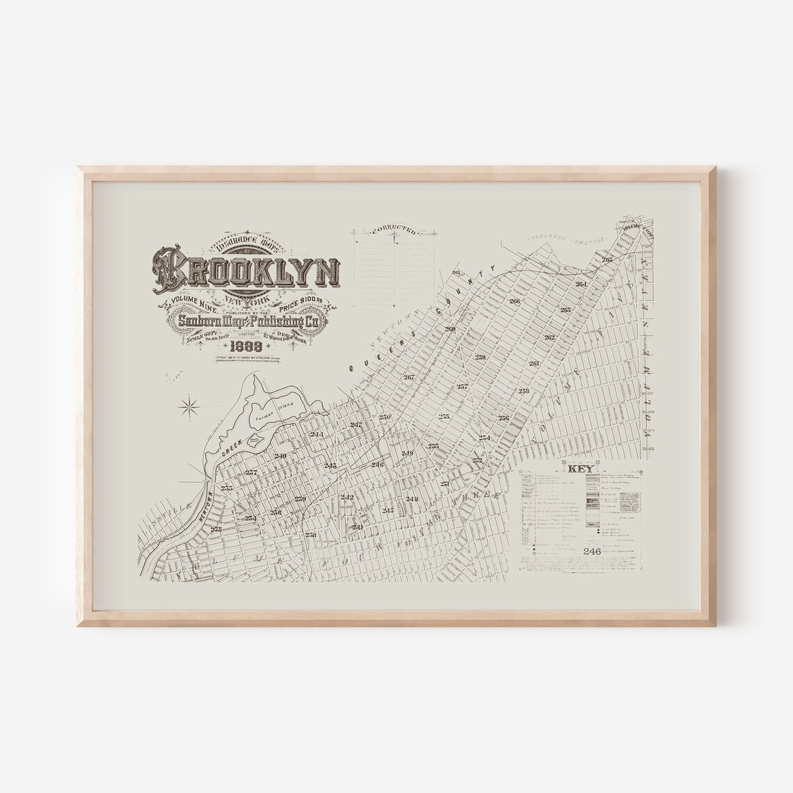 GREENPOINT BROOKLYN MAP Williamsburg Map Vintage Map of - Etsy Canada