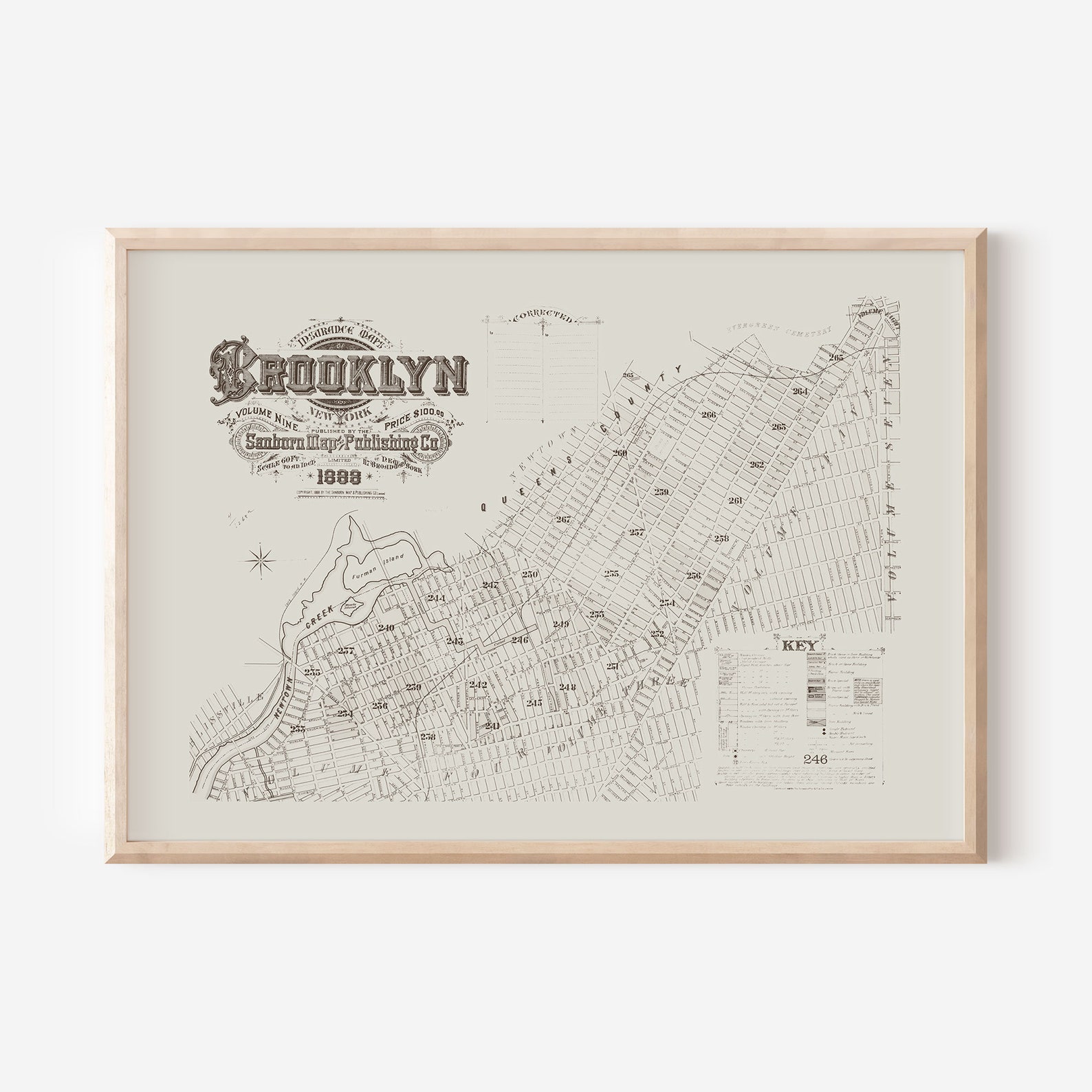 GREENPOINT BROOKLYN MAP Williamsburg Map Vintage Map of - Etsy