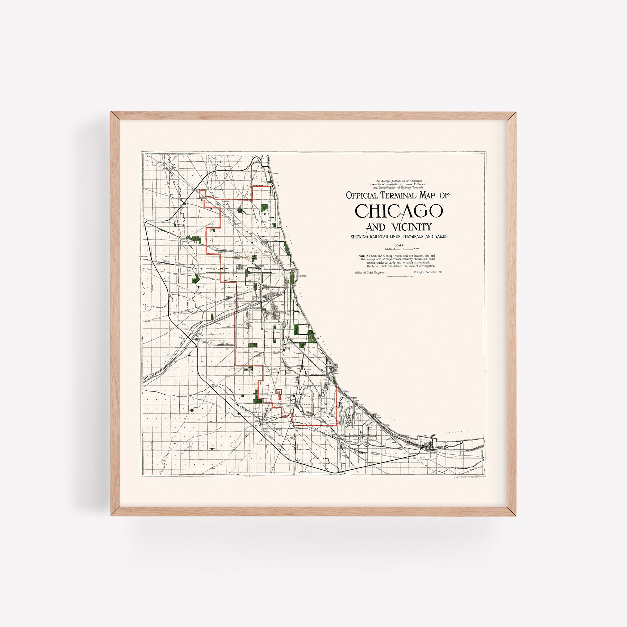 VINTAGE CHICAGO MAP Retro Grid Map Print Minimalist Chicago - Etsy Canada