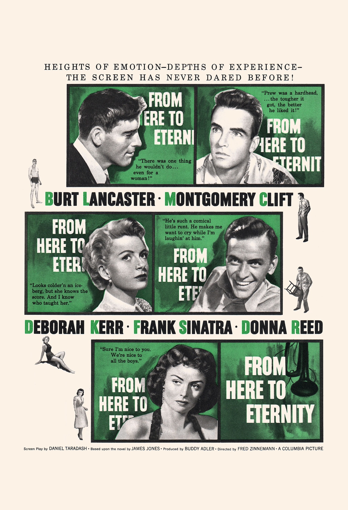 VINTAGE MOVIE POSTER From Here to Eternity Poster Frank - Etsy Canada
