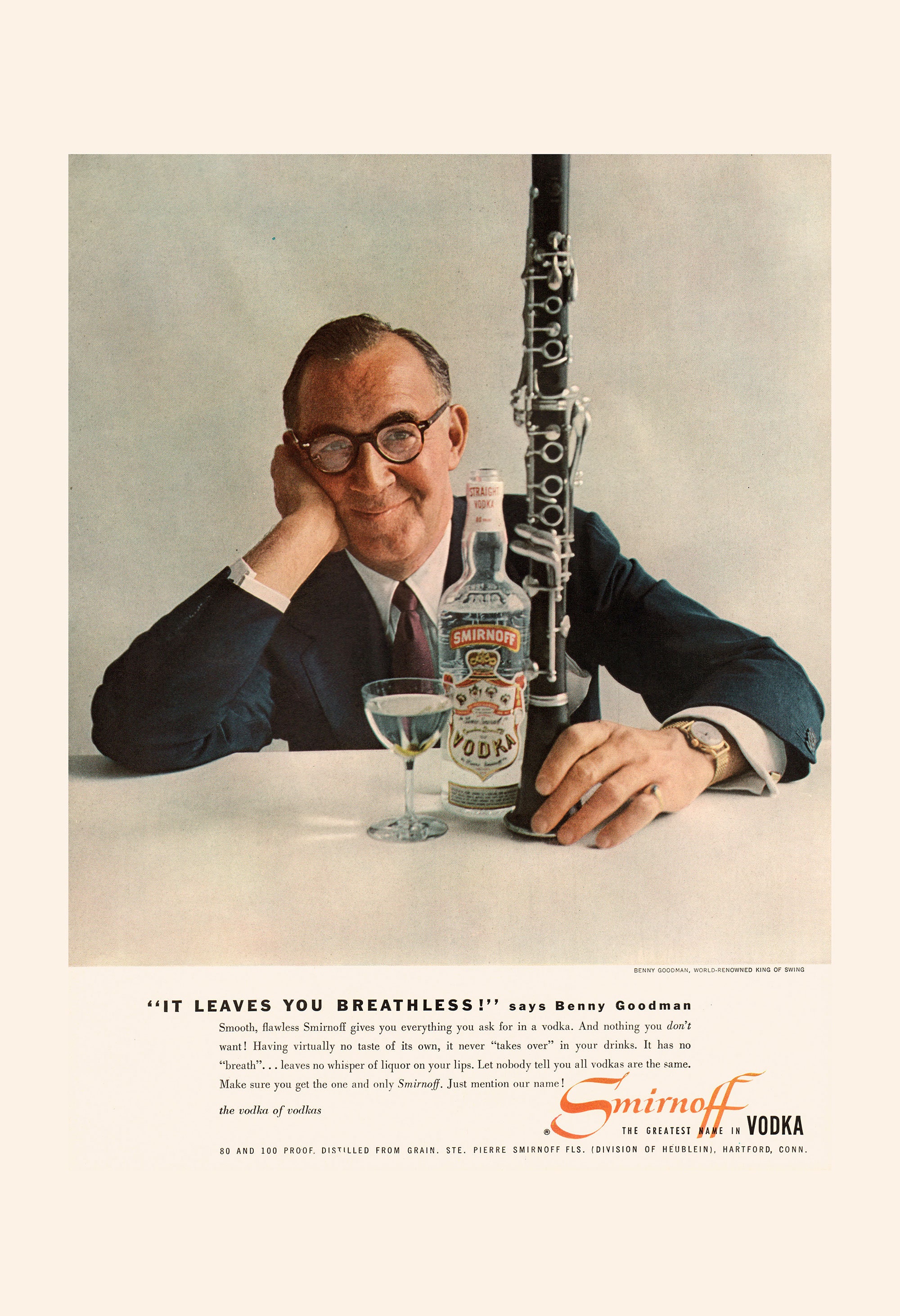 VINTAGE VODKA AD Classic Vodka Ad Mid-century Poster Benny - Etsy