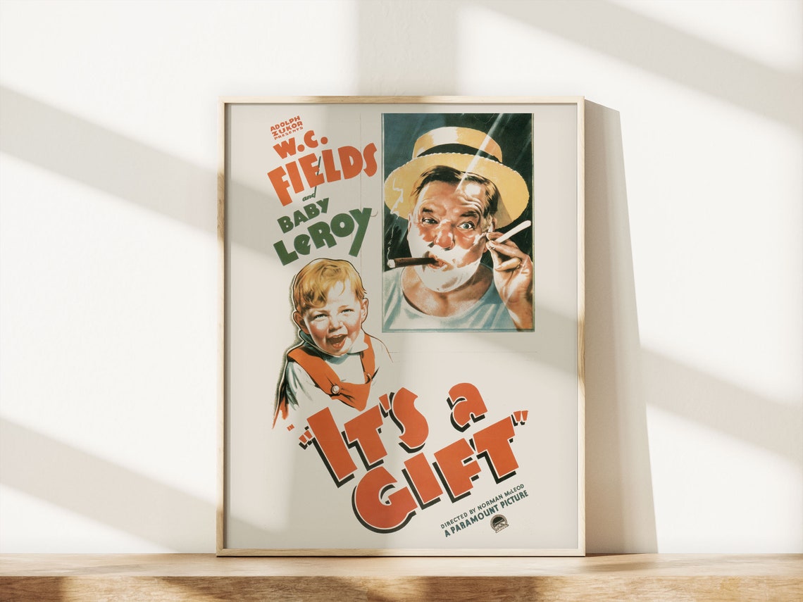CLASSIC FILM POSTER W.C. Fields Movie Poster It's a - Etsy