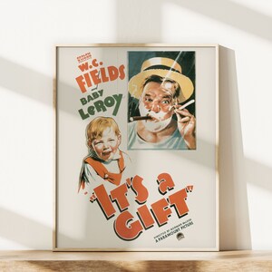 CLASSIC FILM POSTER W.C. Fields Movie Poster It's a Gift - Etsy
