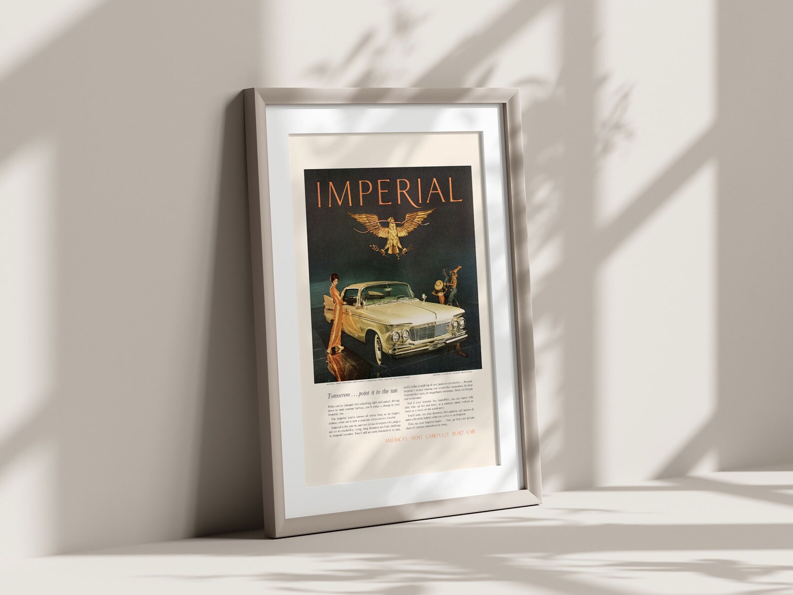 VINTAGE FANCY CAR Ad, Retro Car Ad, Luxury Car Poster, Vintage Car ...