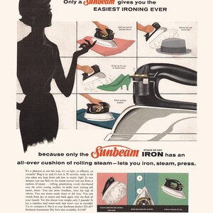 LAUNDRY ROOM POSTER Retro Iron Ad High Quality | Etsy