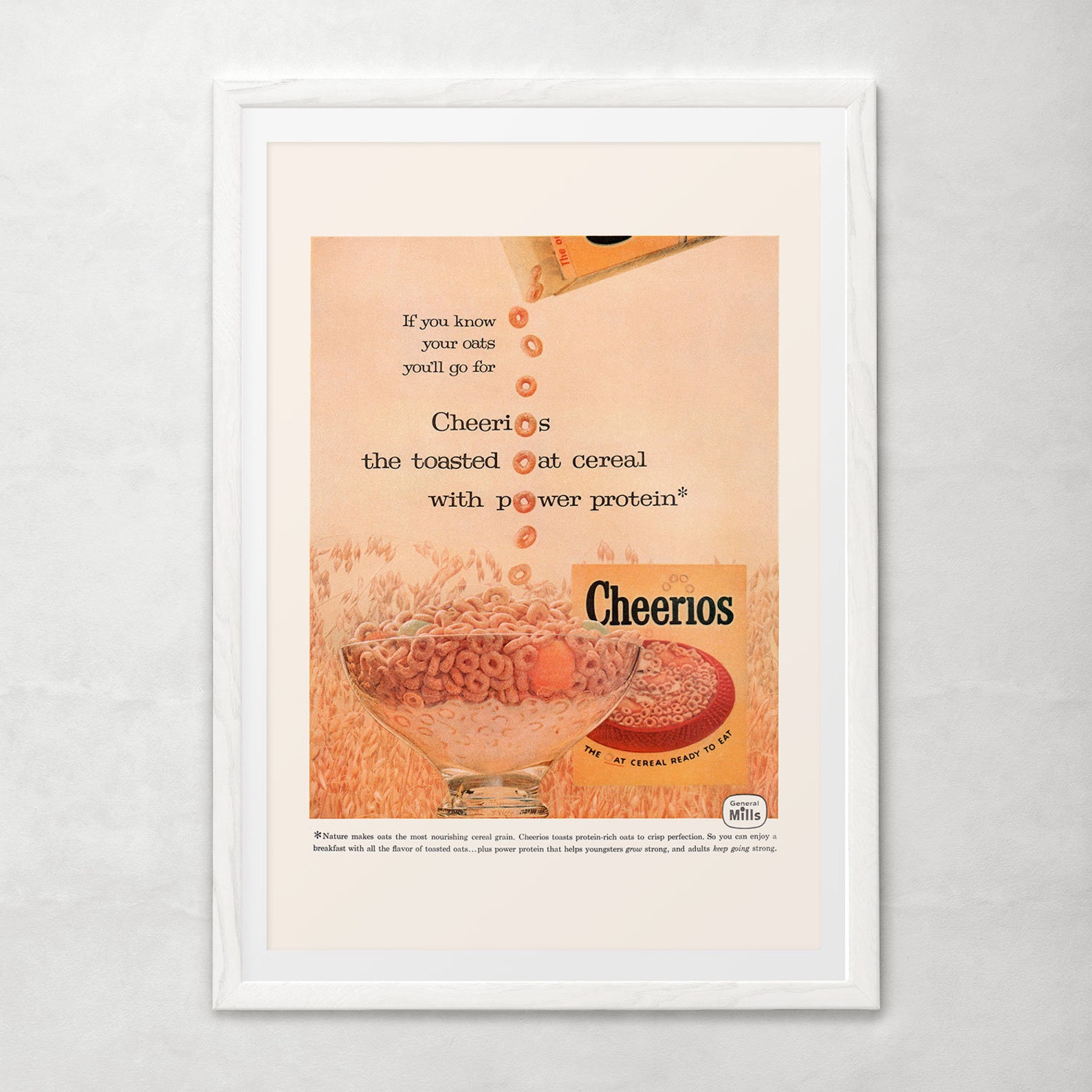 CLASSIC CEREAL POSTER 1950's Cereal Print Breakfast | Etsy