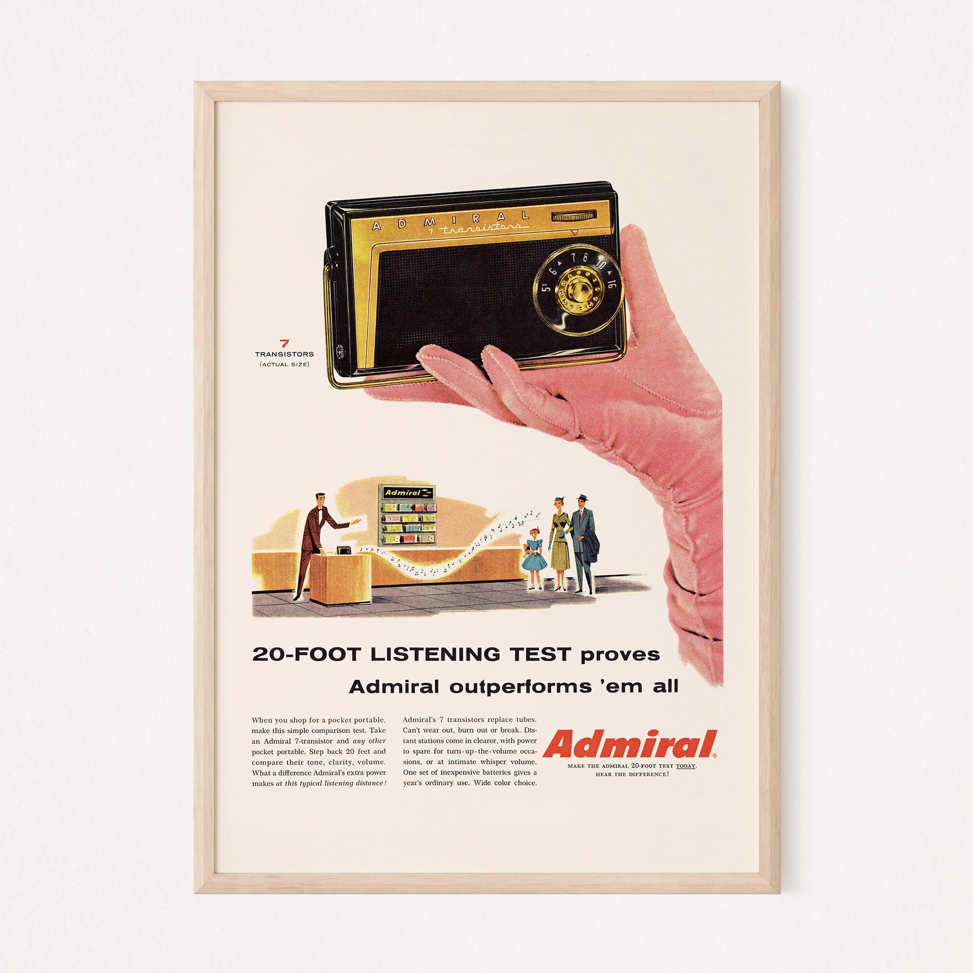 Vintage Radio Station Ad