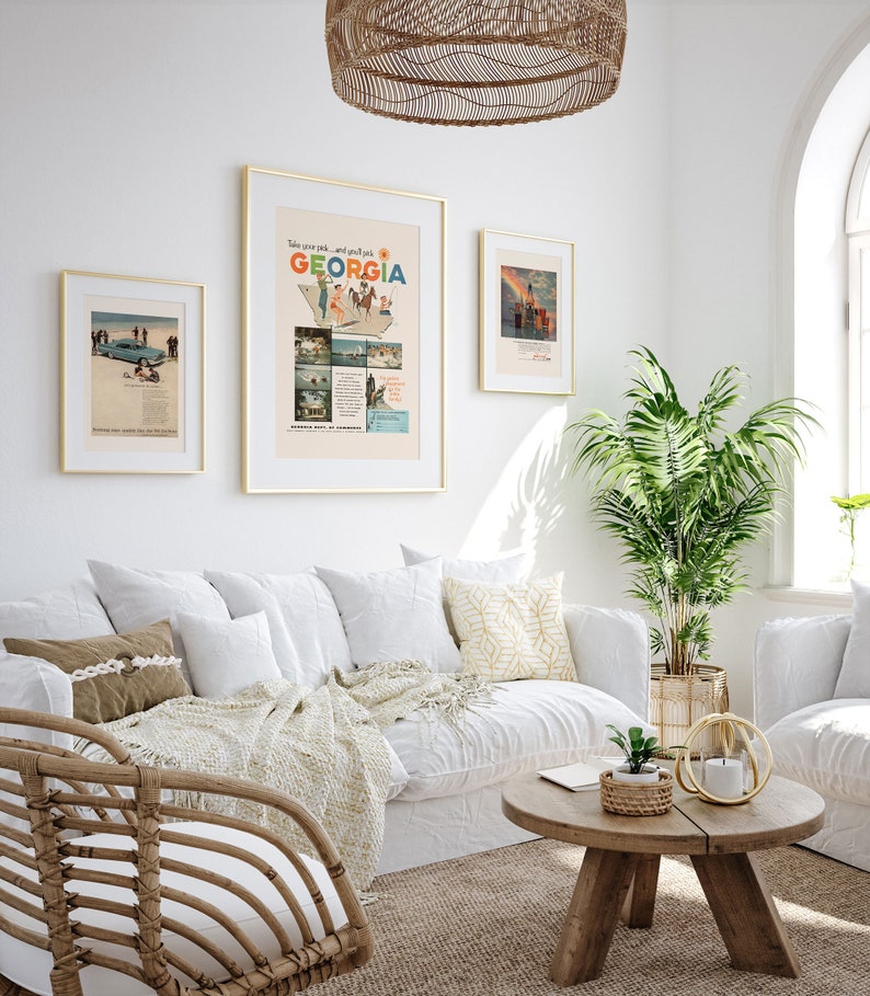 VINTAGE GEORGIA TRAVEL Poster Retro Travel Ad Retro - Etsy