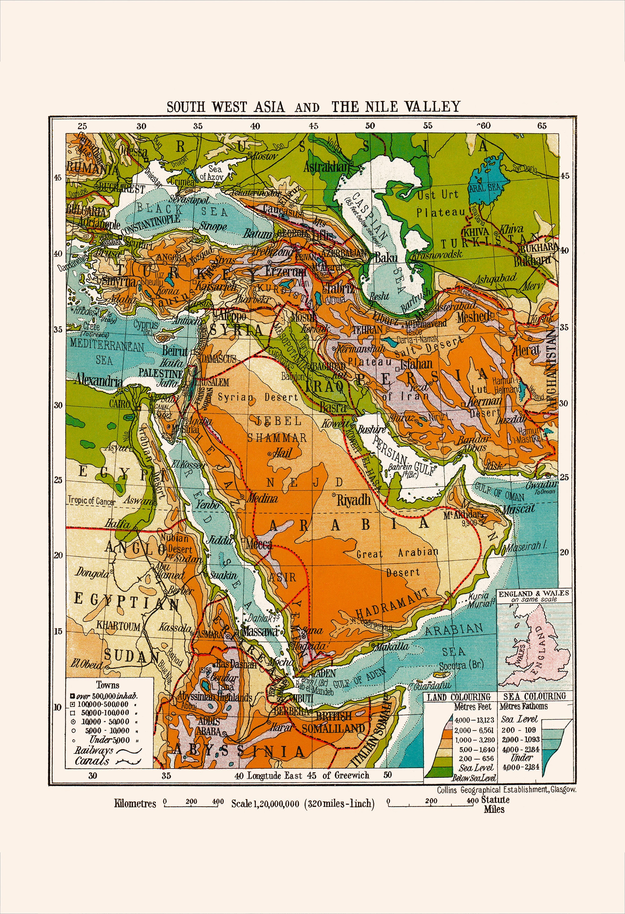 Great Salt Desert Map Middle East