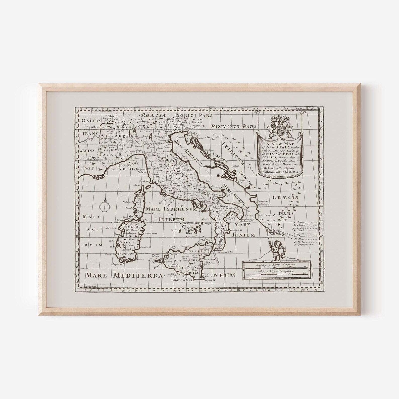 ANTIQUE ITALY MAP, Map of Italy, Italian Map, Antique Home Decor ...
